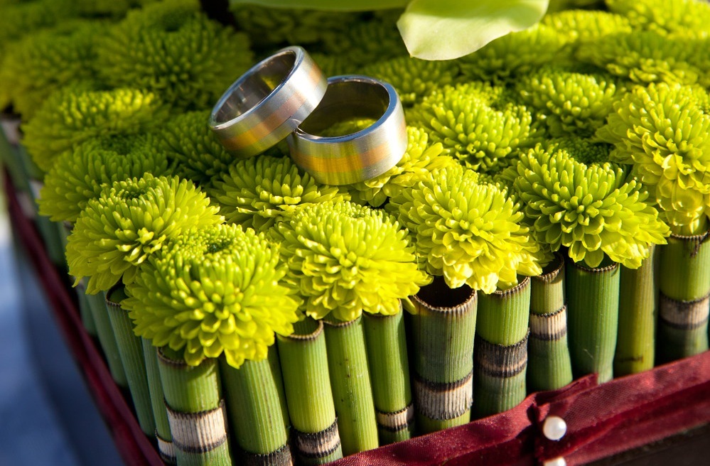 Bamboo Wedding Centerpiece Same Sex Wedding