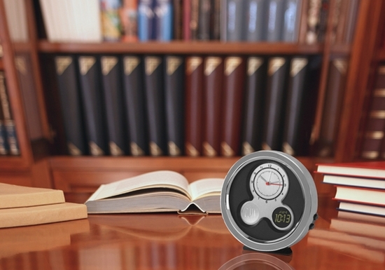 Pick up this slick, modern desk clock for your dad for Father's Day