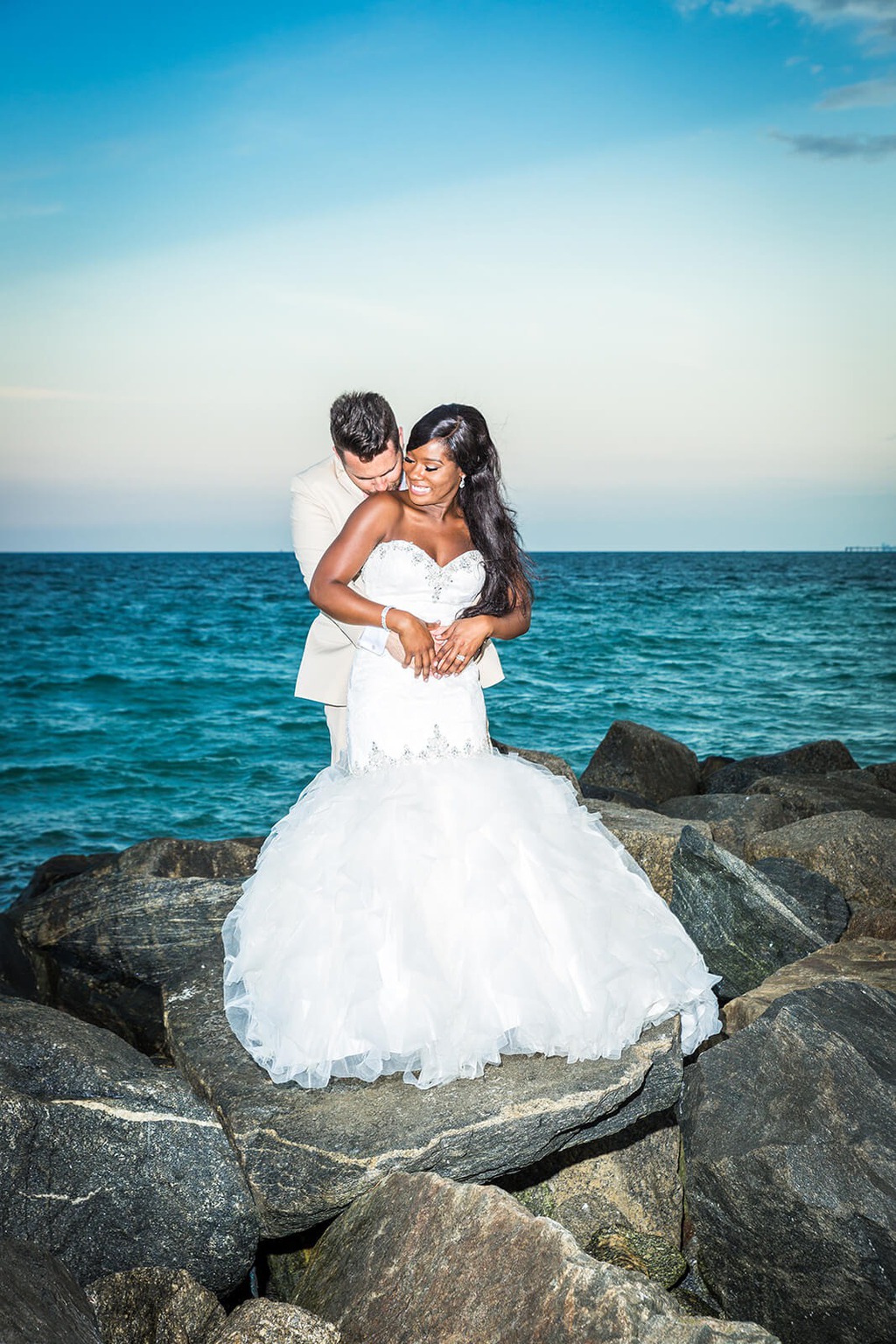 Newlywed Interracial Couples Session In Dania Bach Florida