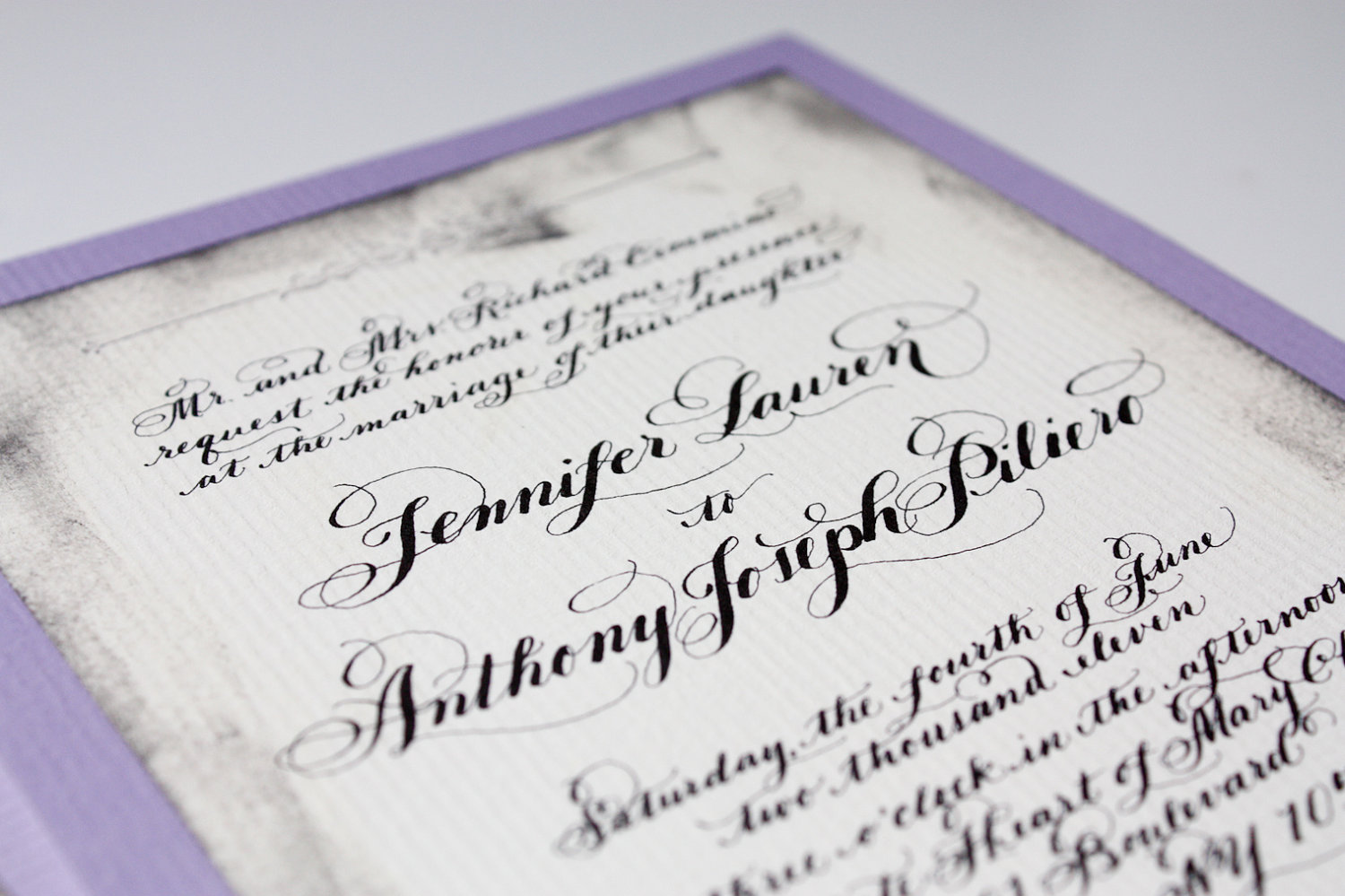 Wedding Invitations Hand Stamp