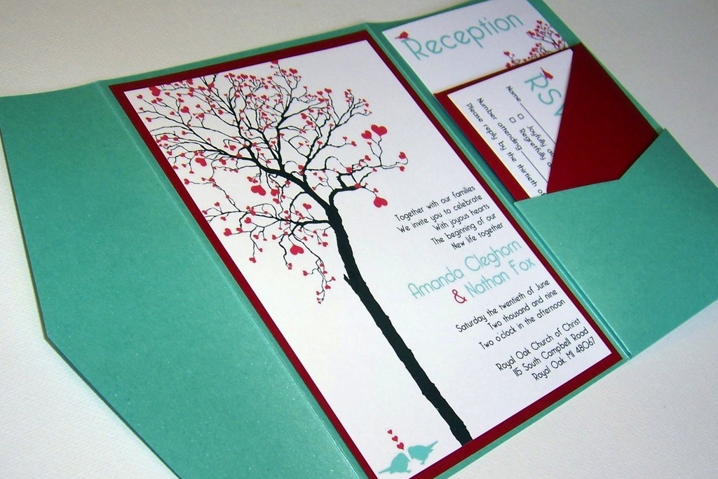 Budget Wedding Ideas DIY Invitations Etsy Weddings Teal Red